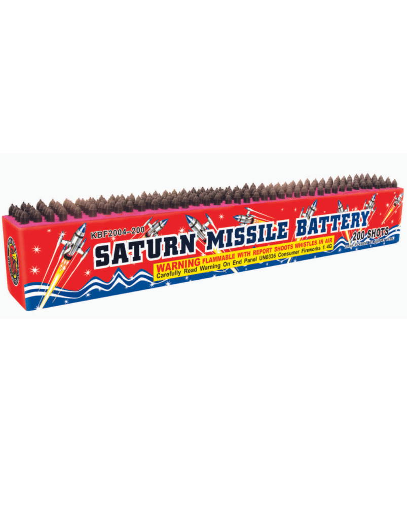 SATURN MISSILE BATTERY 200SHOTS - Twin Fire Works