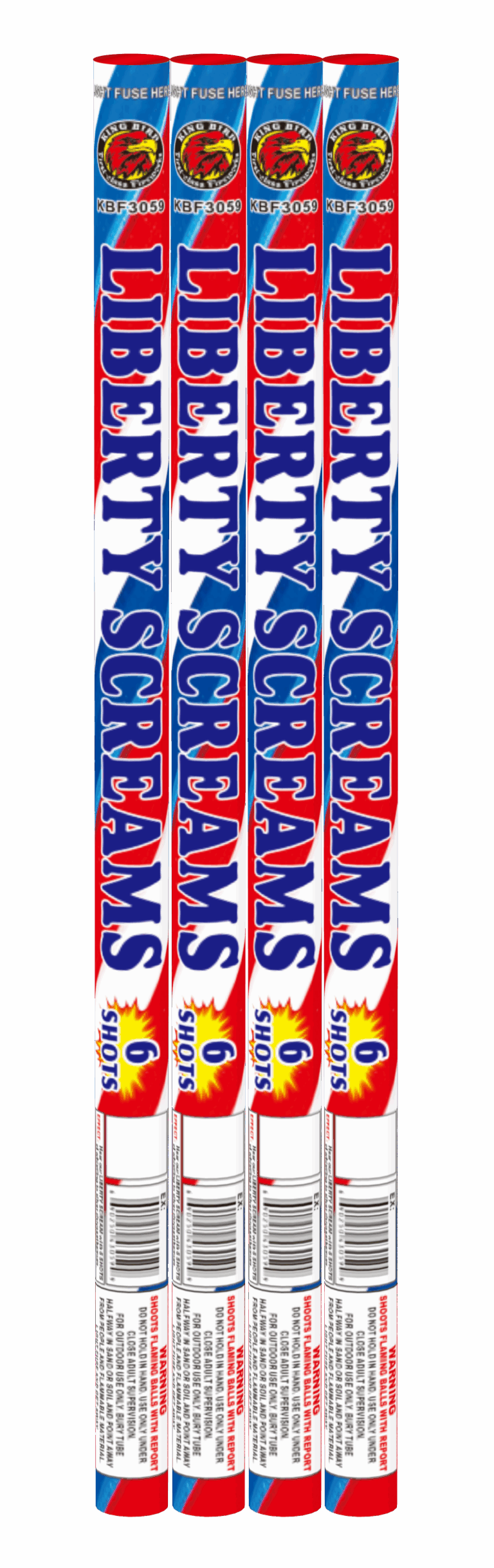 LIBERTY SCREAM 6 SHOTS - Twin Fire Works